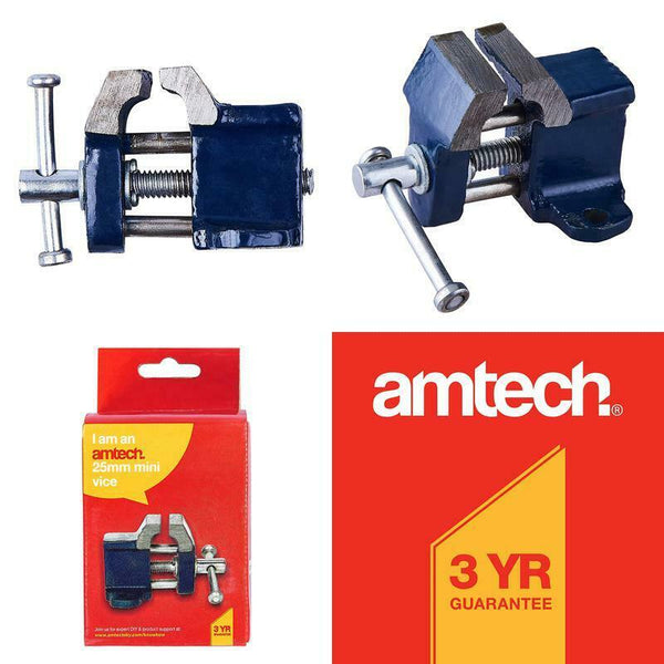 Amtech 25mm Mini Vice | Jewellers | Craft Vice | Great Value ...